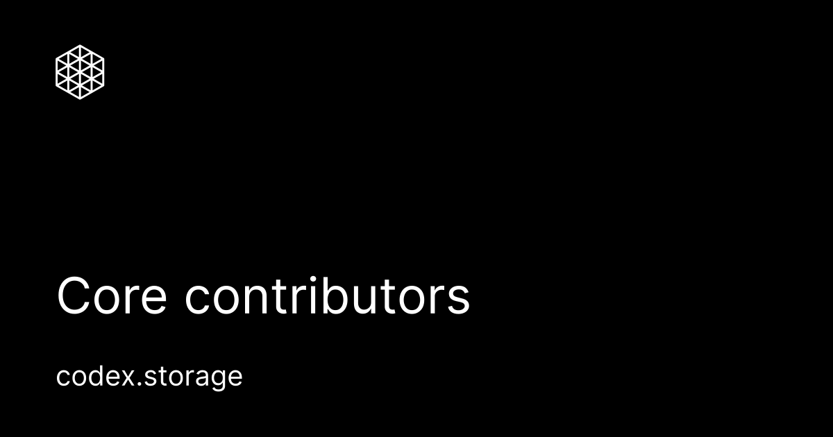 Core contributors | Codex